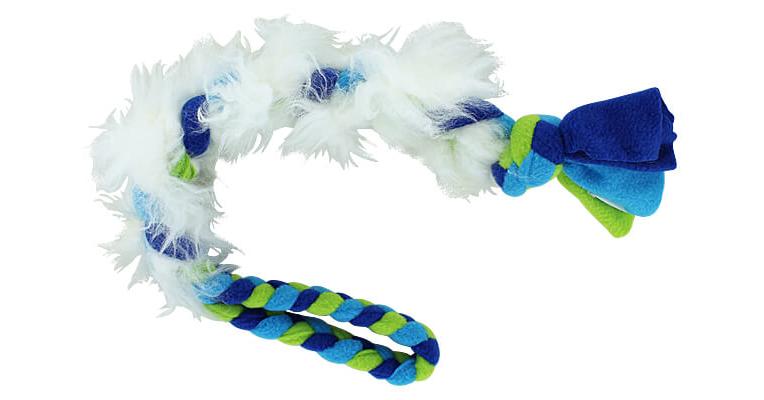 Fleecy Fluffy Fur Braided Tug - Sheep, Large - Clean Run