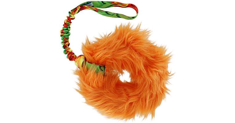 Tribble Trouble Ring with Bungee Handle - Rasta & Orange - Clean Run