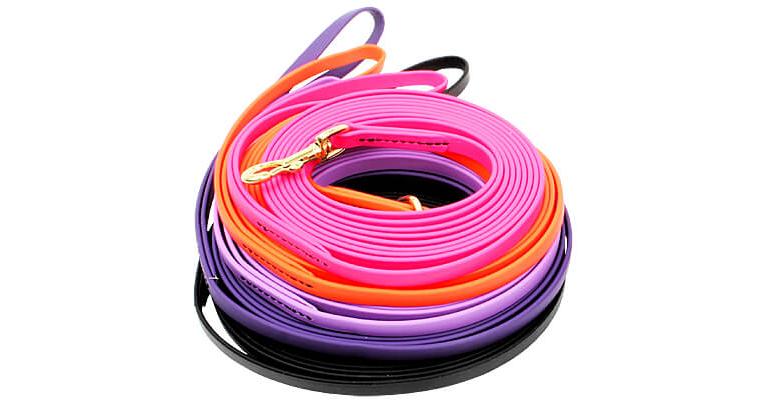 3/8" BioThane Long Lines - 10ft, 15ft and 20ft - Clean Run