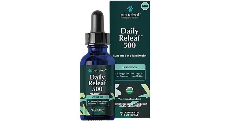 Pet Releaf Daily Releaf 500mg Hemp Oil for Large Dogs - Clean Run