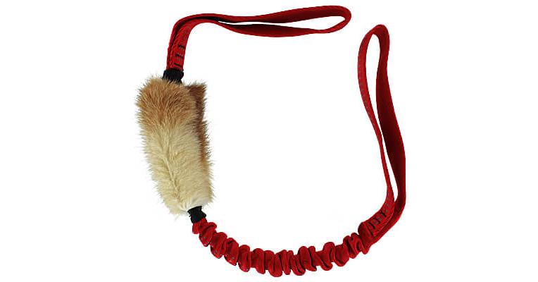 Double Handle Bungee Tug with Rabbit Fur - Clean Run