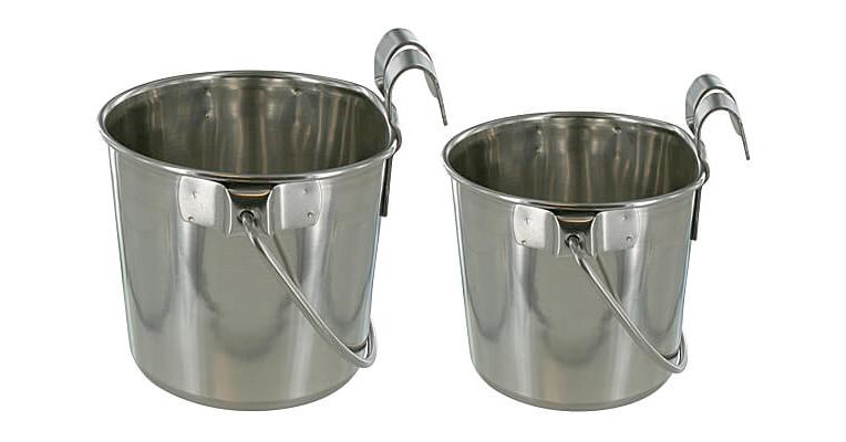 Stainless Steel Flat-sided Pails - Clean Run