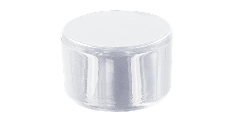 1-1/4 in. External PVC Flat End Caps, Furniture Grade - White - Clean Run