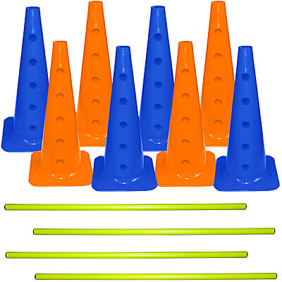BUNDLE DEAL: Dog Agility Hurdle or Cavaletti Set - 8 Cones and 4 Poles ...